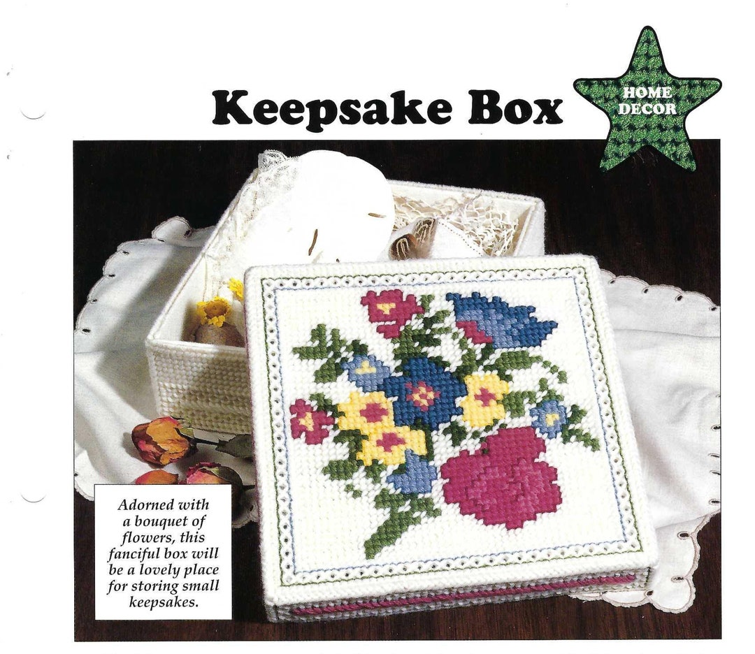 Keepsake Box Plastic Canvas Pattern/leisure Arts All Stars - Etsy