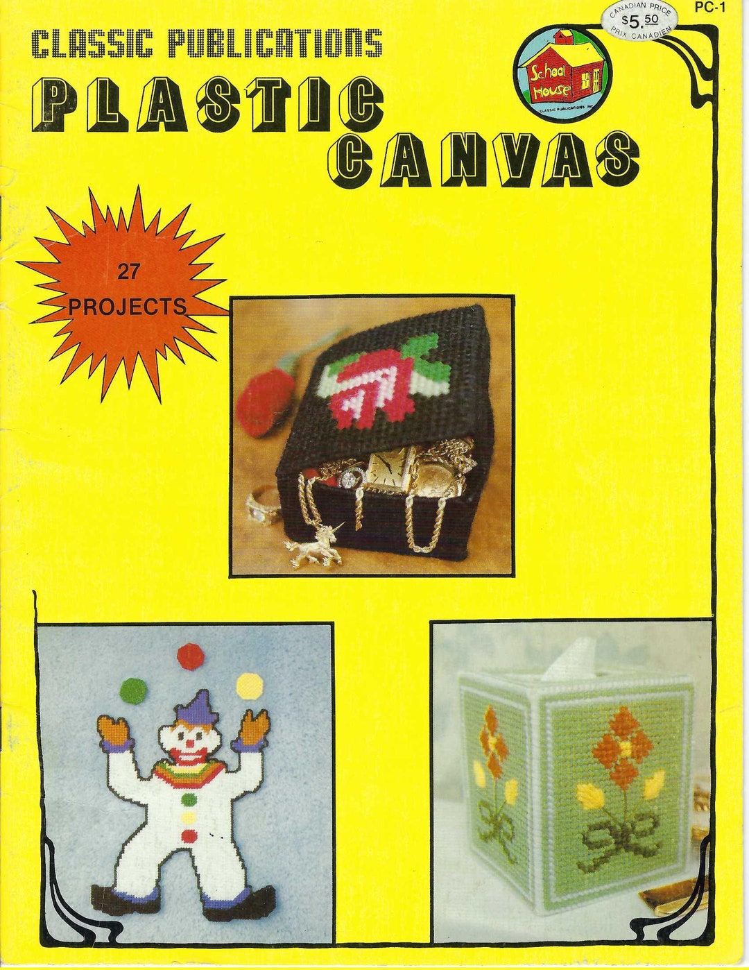 Plastic Canvas Pattern Book/classic Publications #PC-1 - Etsy