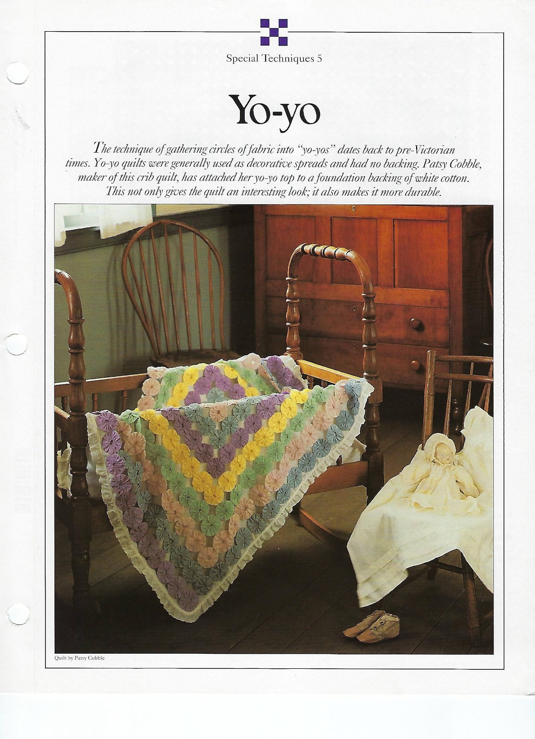 Yo-yo Quilt Pattern/best Loved Quilts Sewing Pattern - Etsy