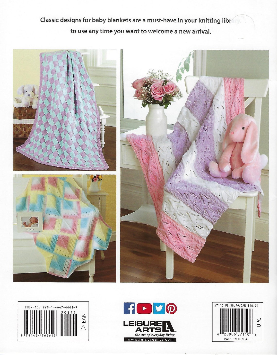 Timeless Baby Blankets Knitting Pattern Book Nursery Decor | Etsy