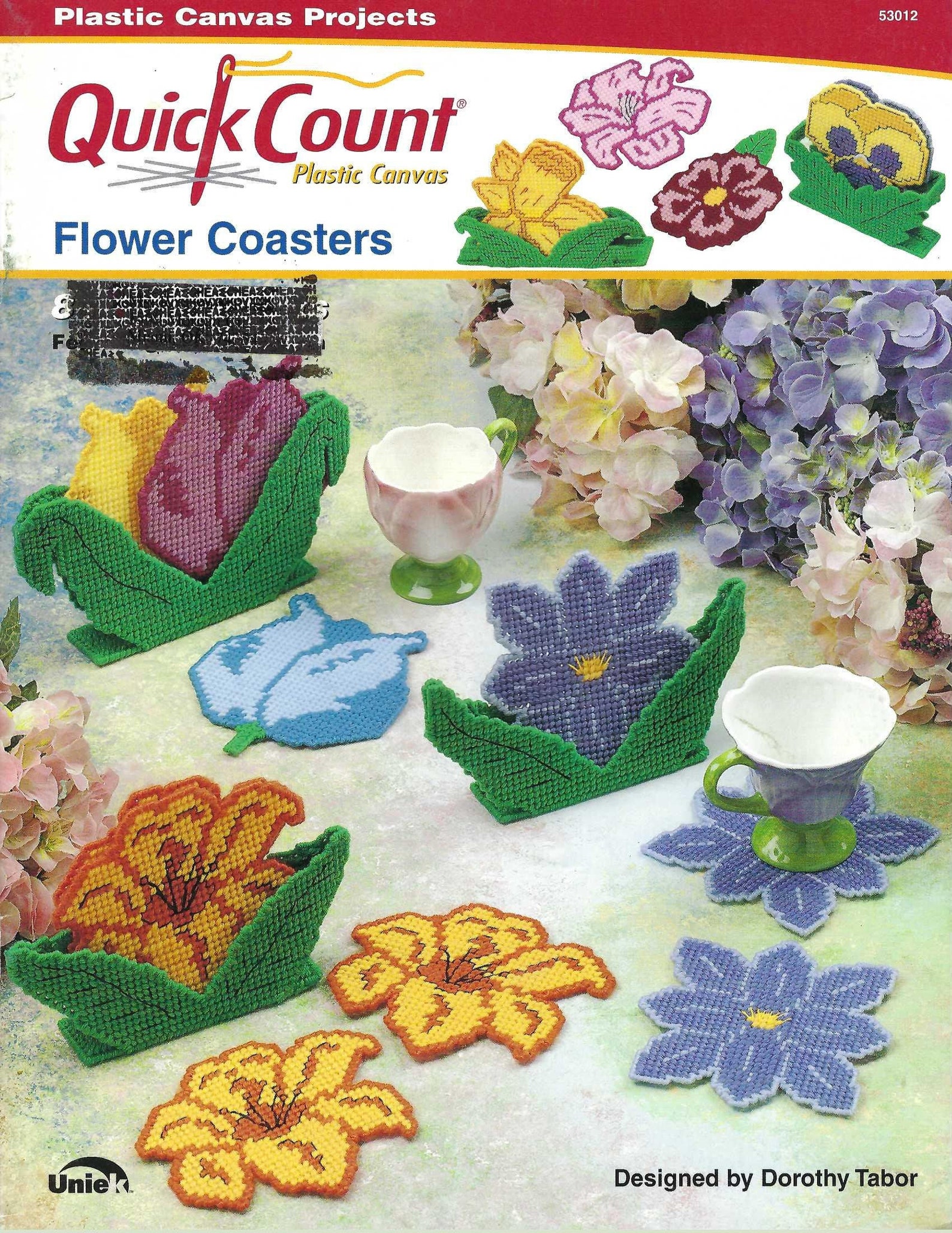 Flower Coaster Plastic Canvas Pattern Book the Needlecraft - Etsy