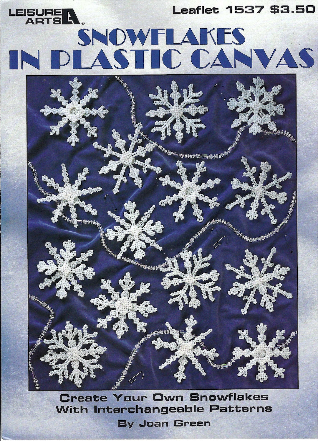 Snowflakes Plastic Canvas Pattern Book/leisure Arts 1537 - Etsy