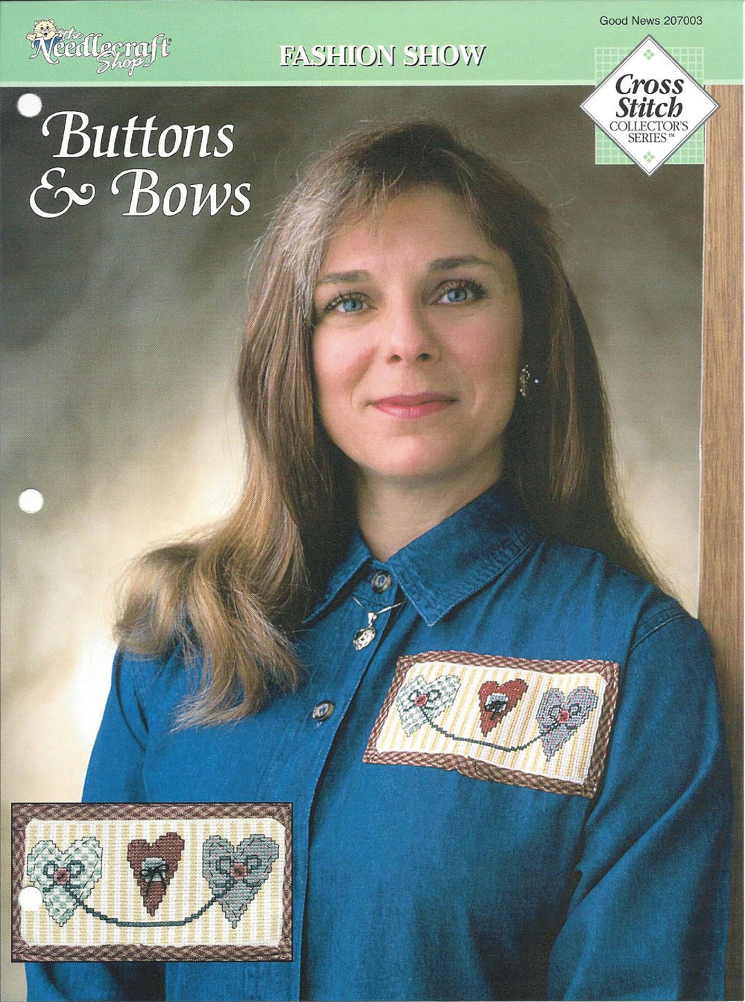 Buttons & Bows Cross Stitch Pattern/the Needlecraft Shop Cross Stitch ...