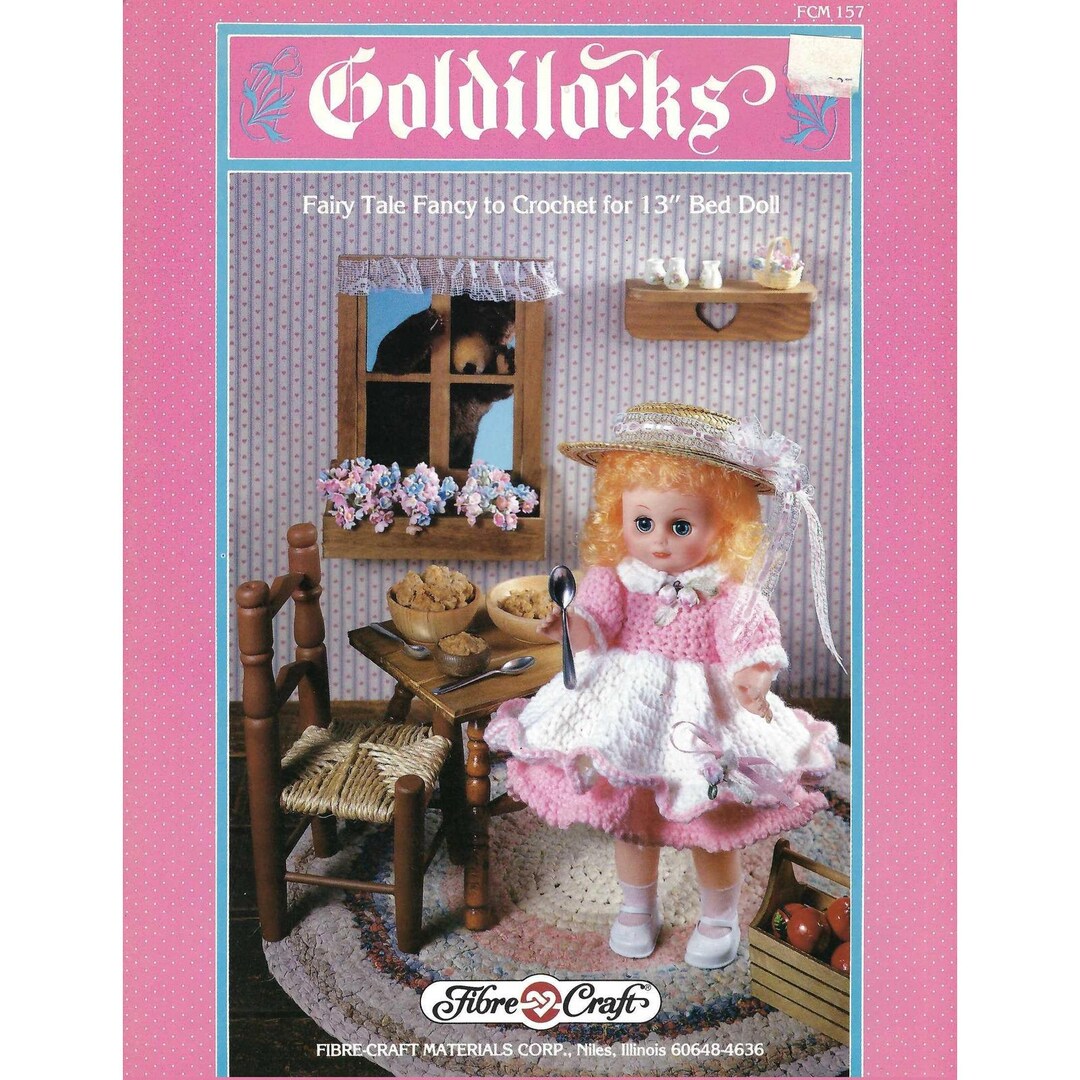 Goldilocks Crochet Doll Pattern Fibre Craft #FCM157 - Etsy