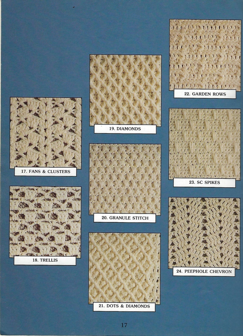 63 More Easy-To-Crochet Pattern Stitches Pattern | Etsy