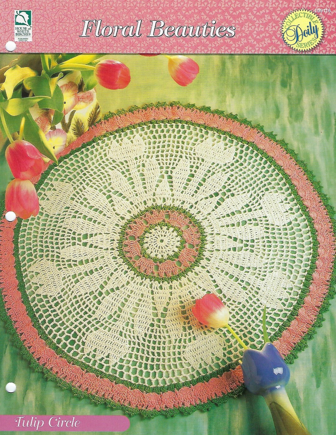 Tulip Circle Crochet Doily Pattern/house of White Birches - Etsy