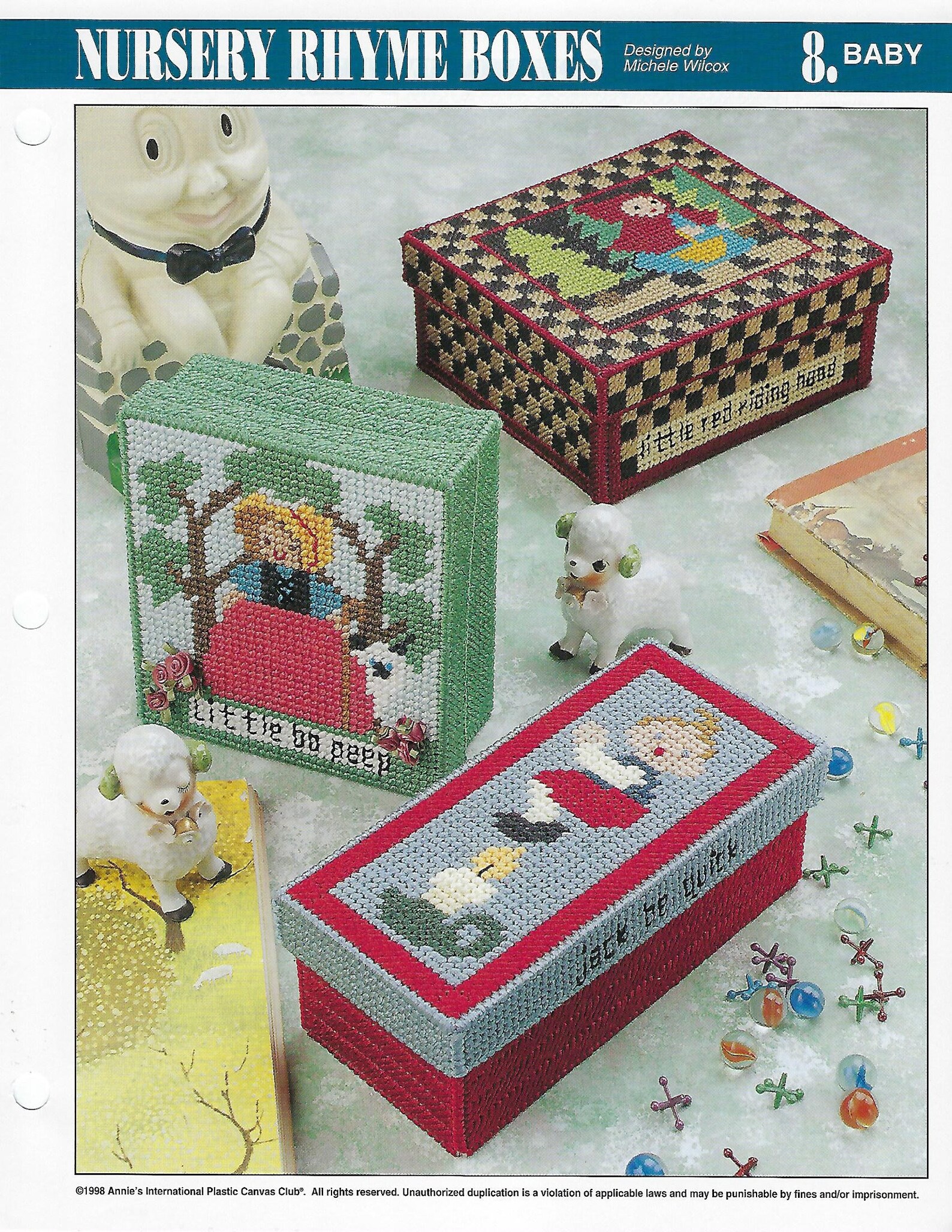 Nursery Rhyme Boxes Plastic Canvas Pattern Annie's | Etsy