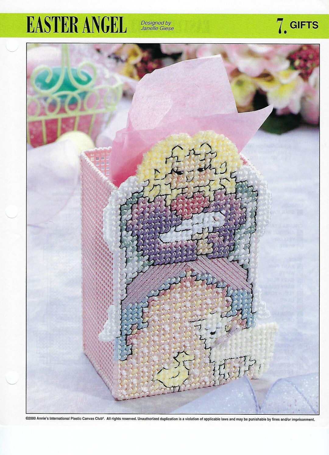 Easter Angel Plastic Canvas Pattern/annie's International Plastic ...