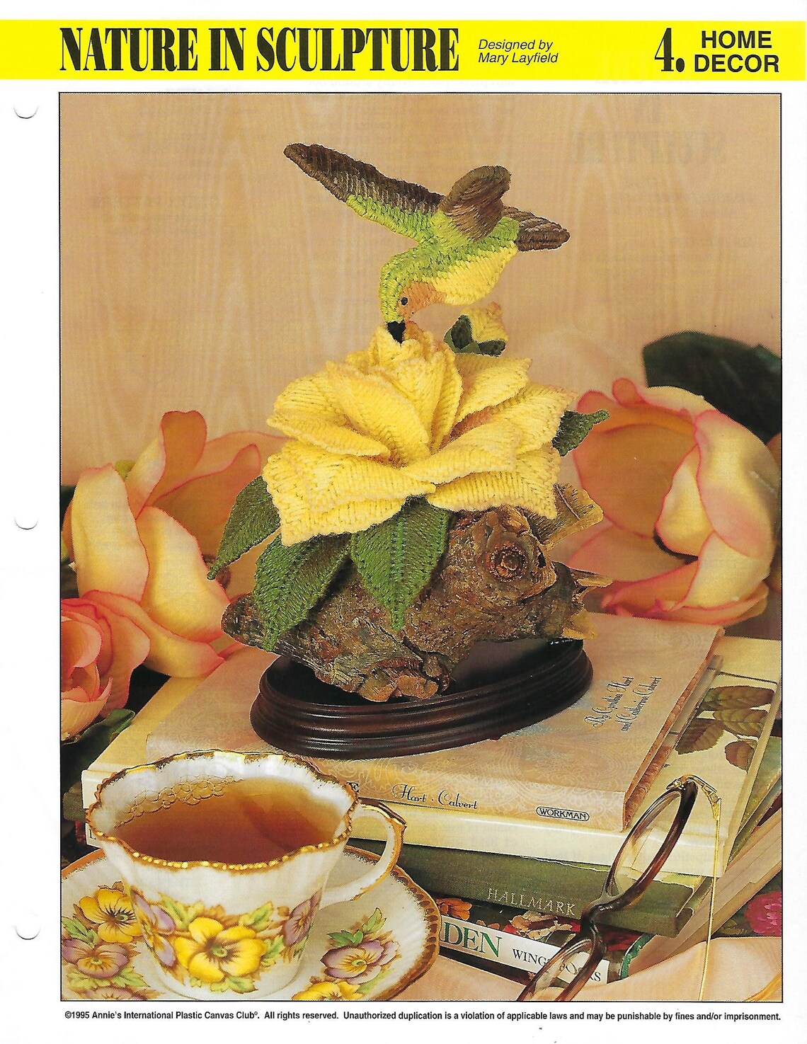 Nature in Sculpture Plastic Canvas Pattern Hummingbird & | Etsy