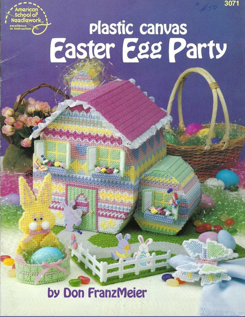 Easter Egg Party Plastic Canvas Pattern Book American School - Etsy