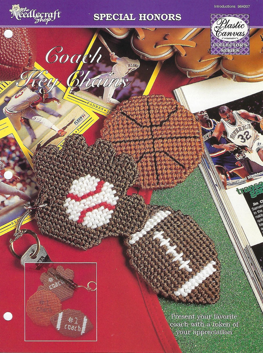 Coach Key Chains Plastic Canvas Pattern/the Needlecraft Shop - Etsy