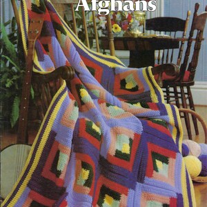 Patchwork Afghans Crochet Pattern Book/leisure Arts #177 - Etsy
