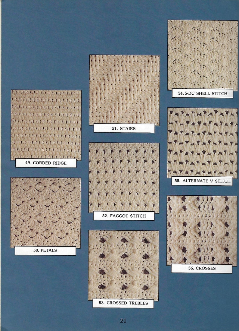 63 More Easy-To-Crochet Pattern Stitches Pattern | Etsy