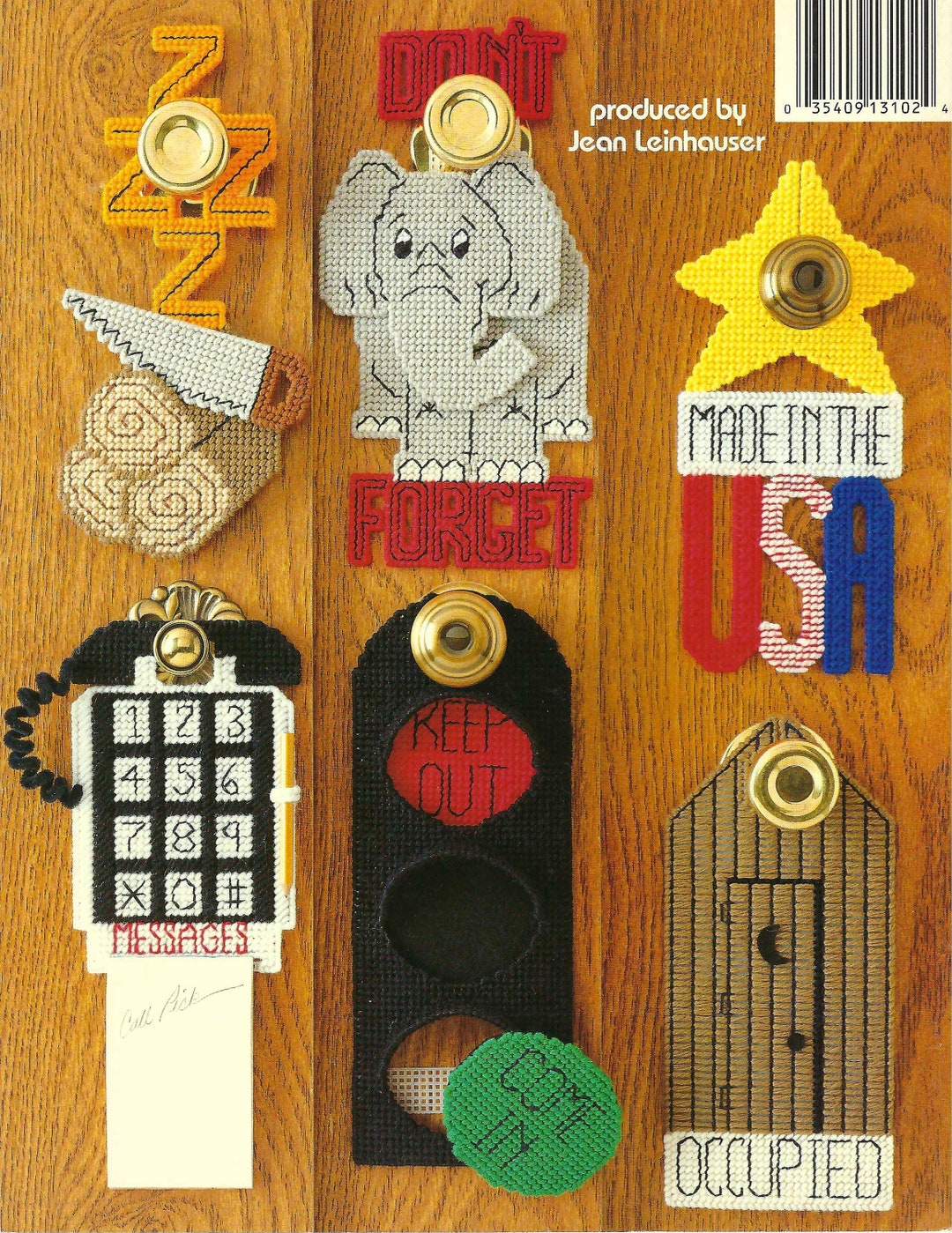 Fun Doorknob Hangers Plastic Canvas Pattern Book/american School of ...