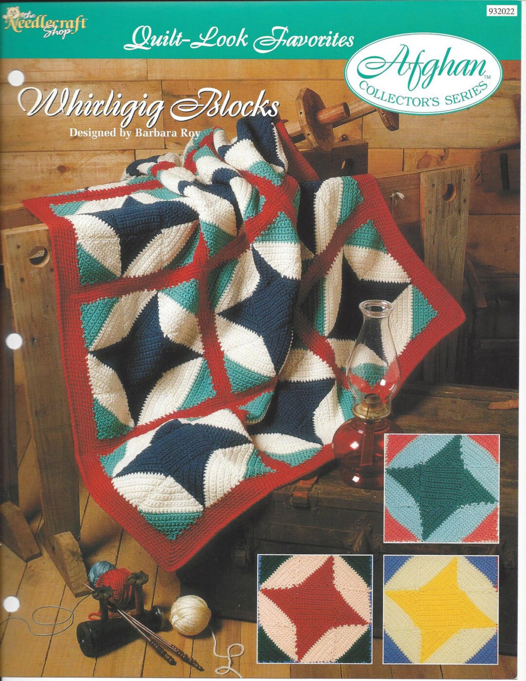 Whirligig Blocks Crochet Afghan Pattern/the Needlecraft Shop - Etsy
