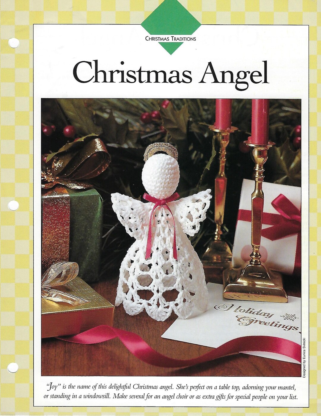Christmas Angel Crochet Pattern/vanna's Afghan & Crochet Favorites - Etsy
