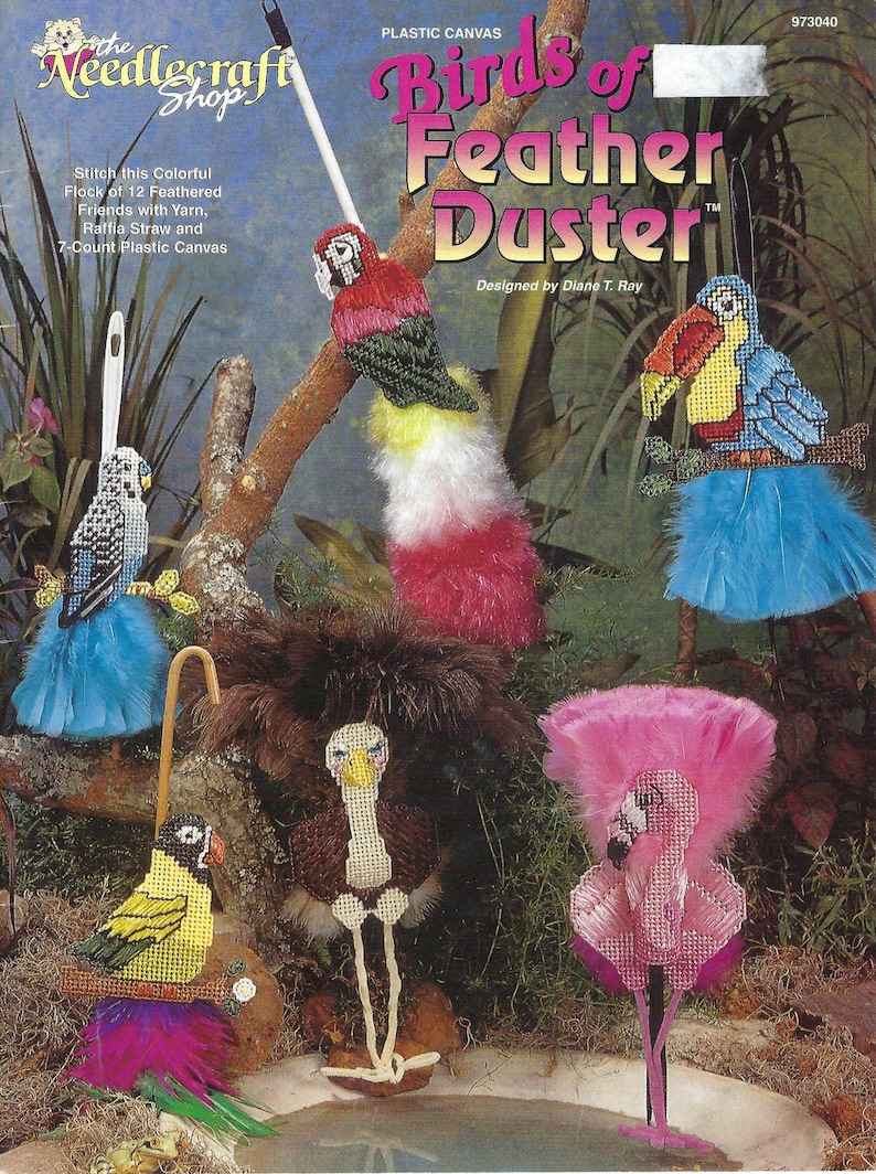 Birds of A Feather Duster Plastic Canvas Pattern Book #973040 - Etsy