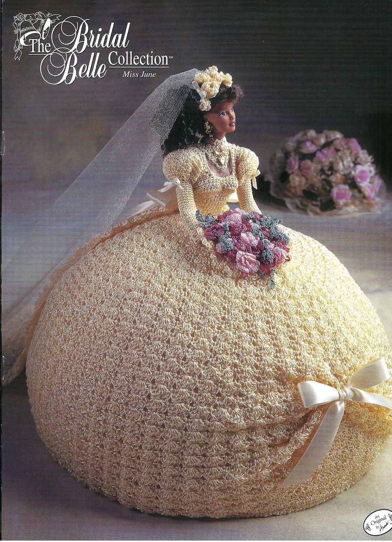 Miss June Crochet Fashion Doll Pattern the Bridal Belle - Etsy