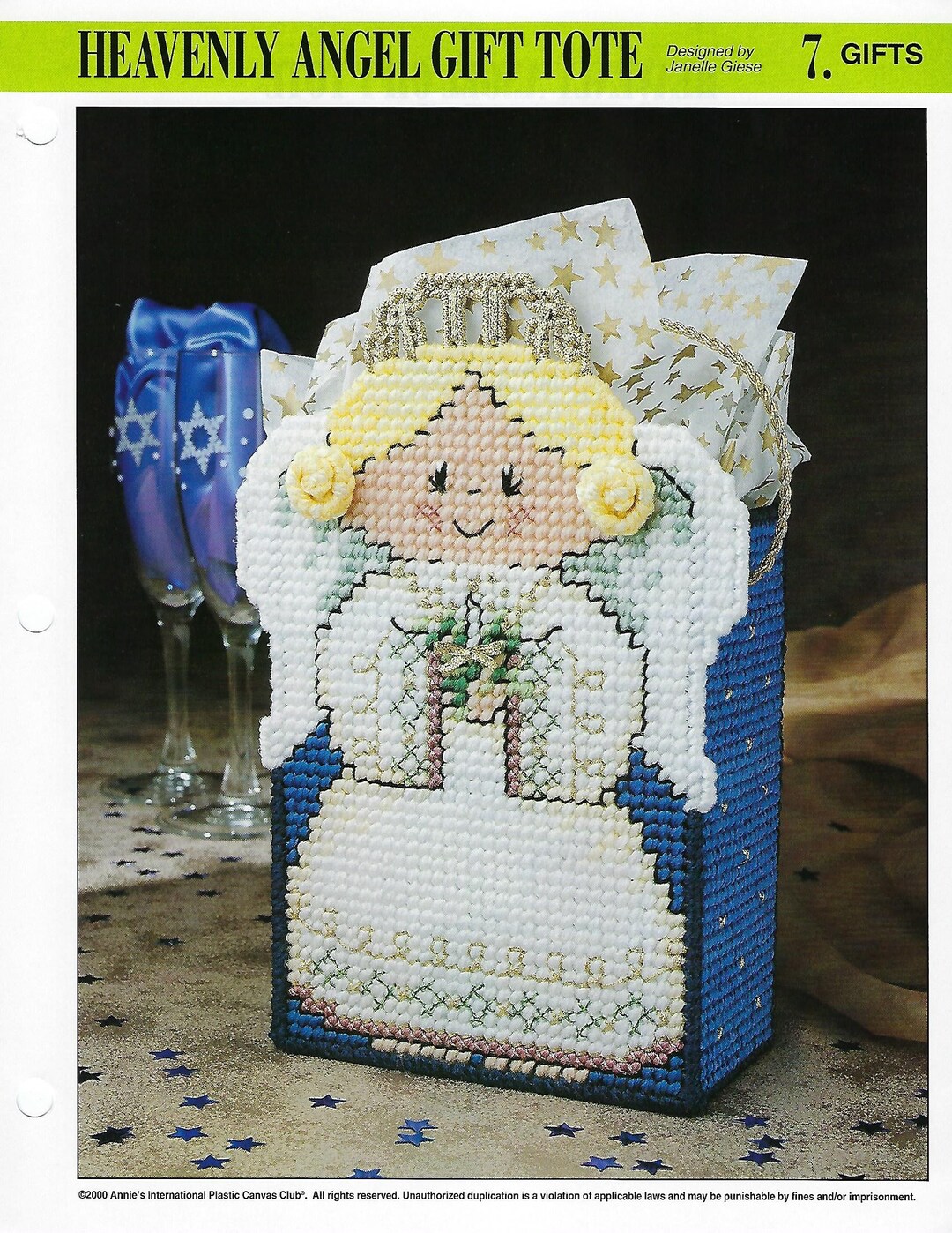 Heavenly Angel Gift Tote Plastic Canvas Pattern Annie's International ...