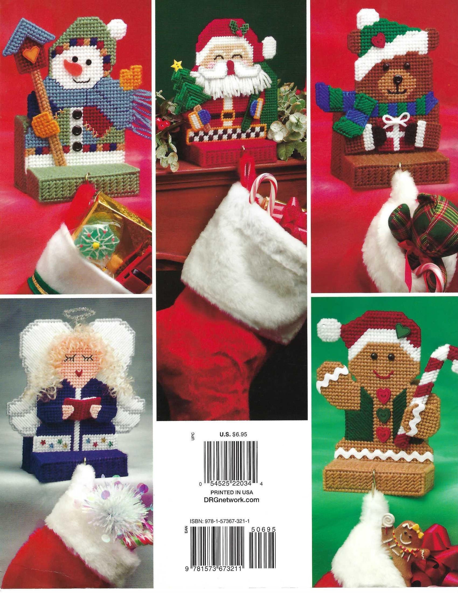 Holiday Stocking Hangers Plastic Canvas Pattern Book the - Etsy
