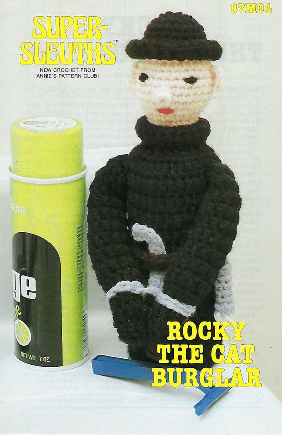 Crochet Pattern Rocky The Cat Burglar Super-Sleuths | Etsy