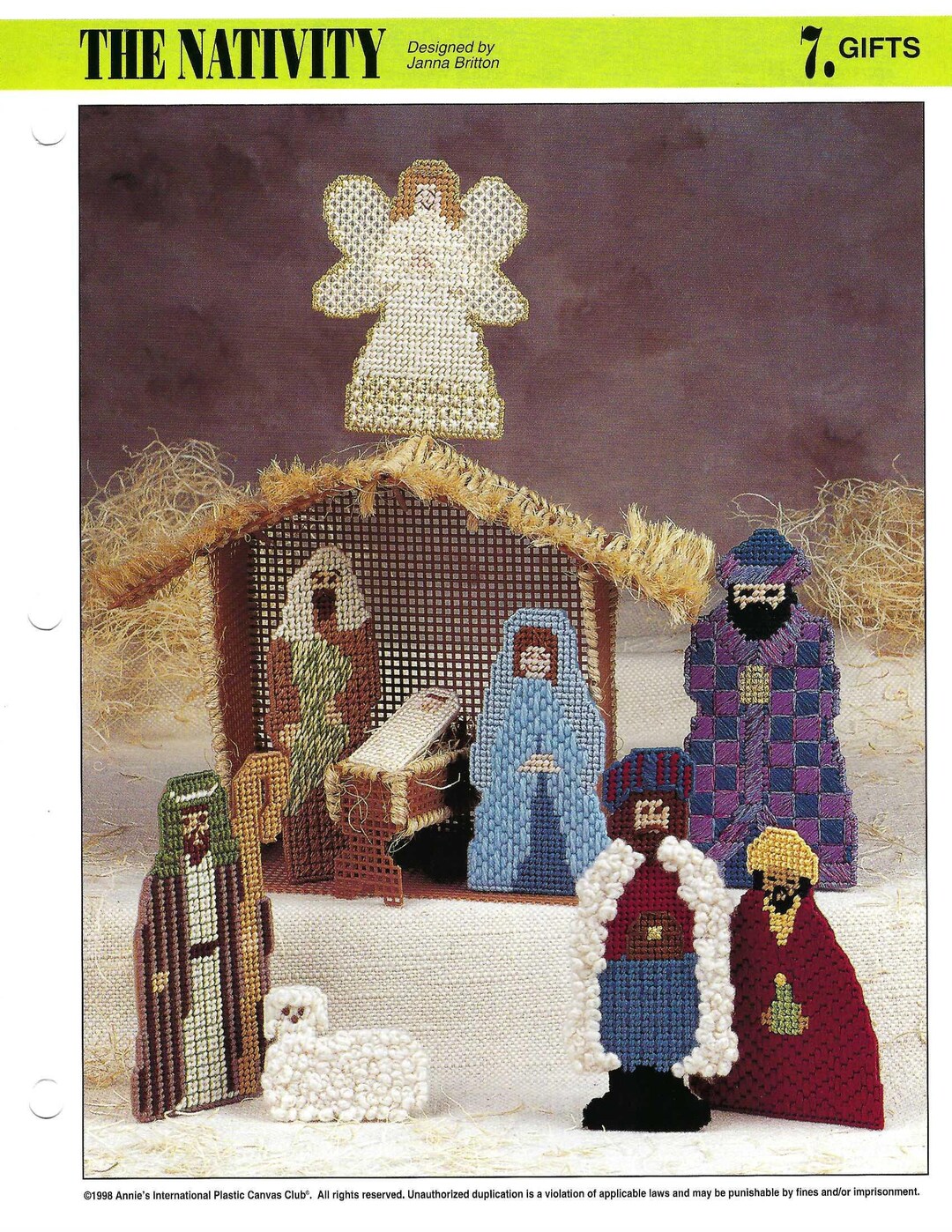 The Nativity Plastic Canvas Pattern/annie's International - Etsy