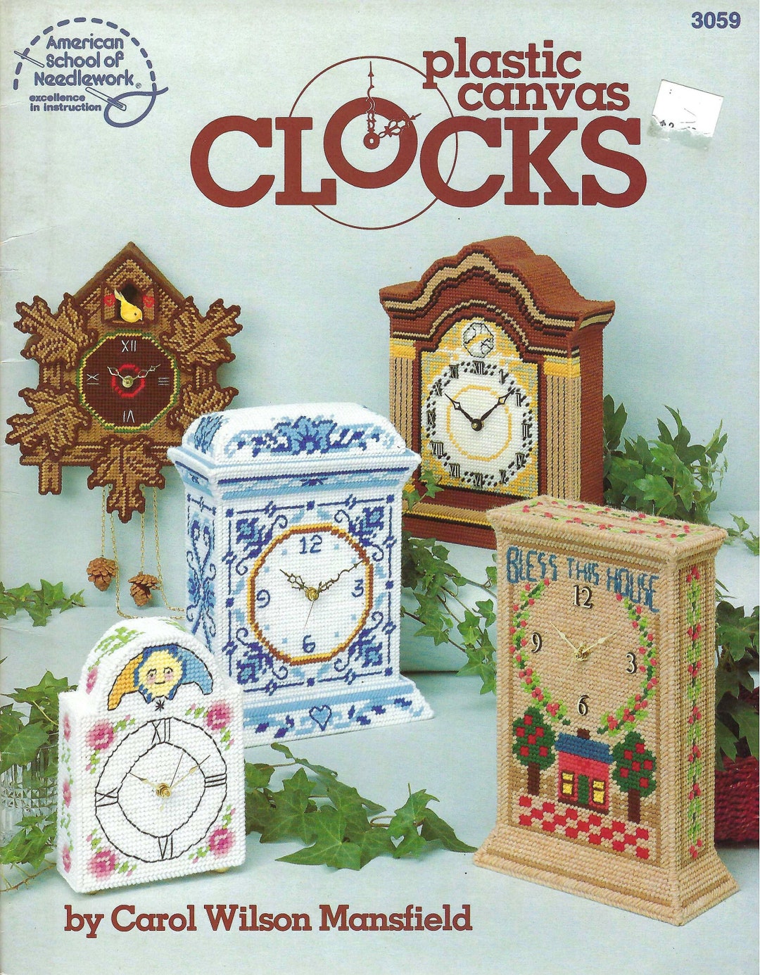Clocks Plastic Canvas Pattern Book American School of - Etsy
