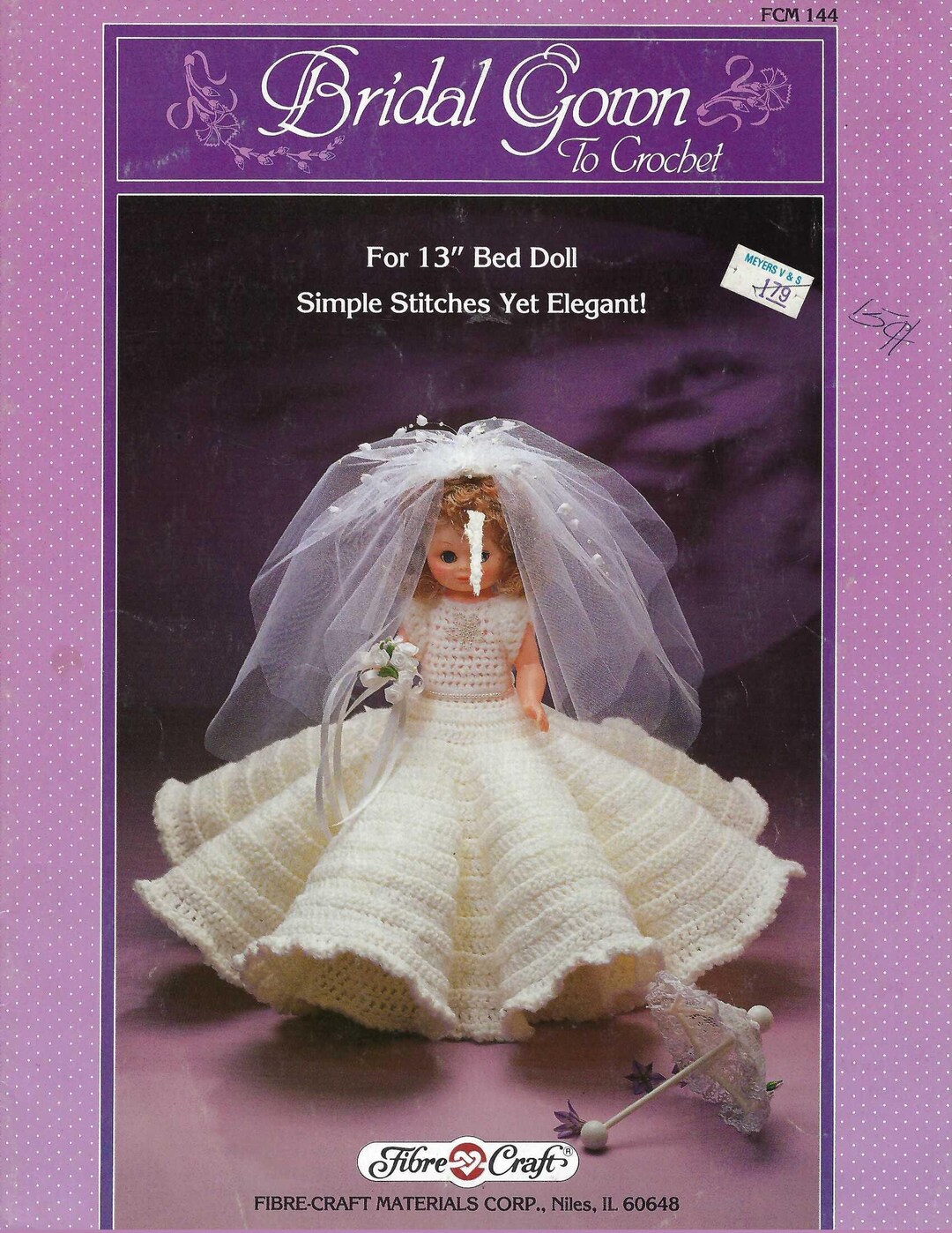Bridal Gown Bed Doll Pattern/fibre Craft #FCM 144 - Etsy