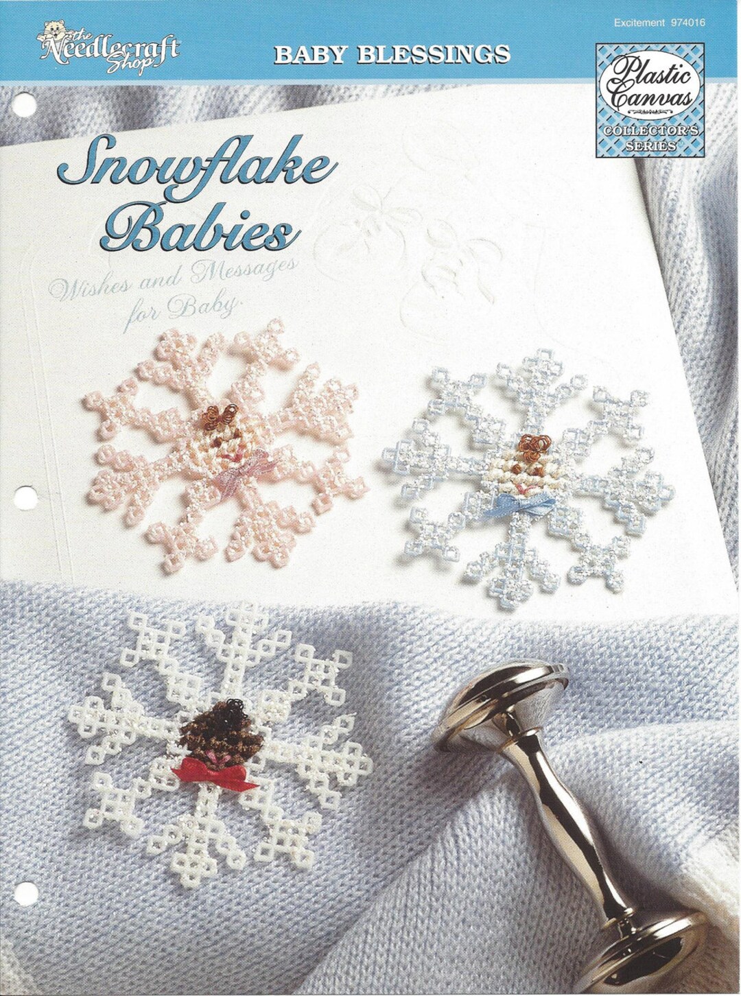 Snowflake Babies Plastic Canvas Pattern - the Needlecraft Shop - Etsy