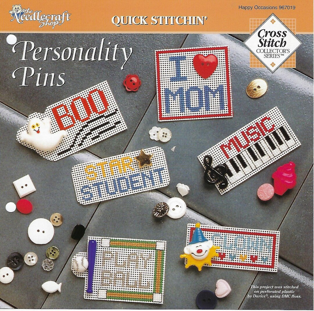 Personality Pins Cross Stitch Pattern/the Needlecraft Shop Cross Stitch ...