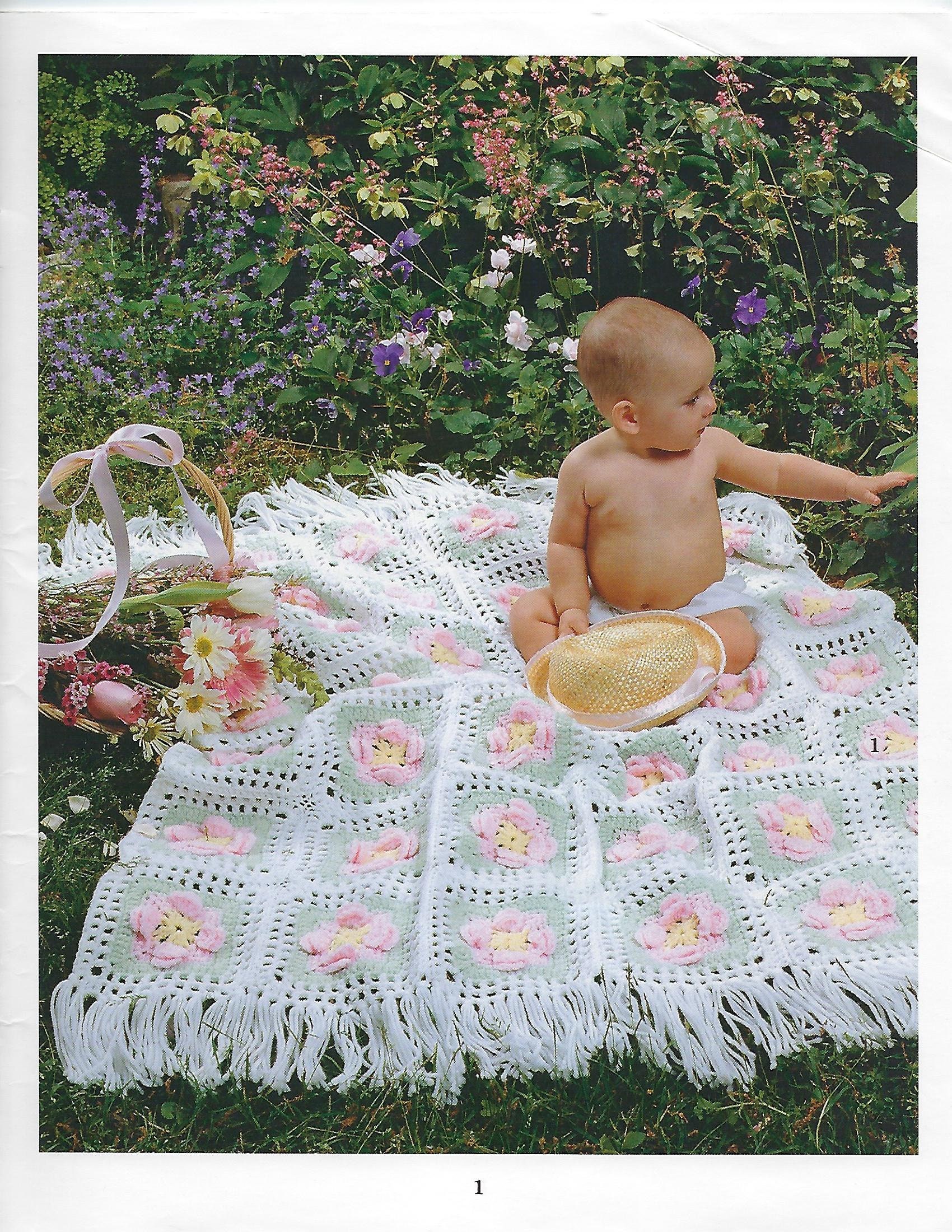 Spring Garden Baby Afghans Crochet Pattern Book/leisure Arts #3668 - Etsy