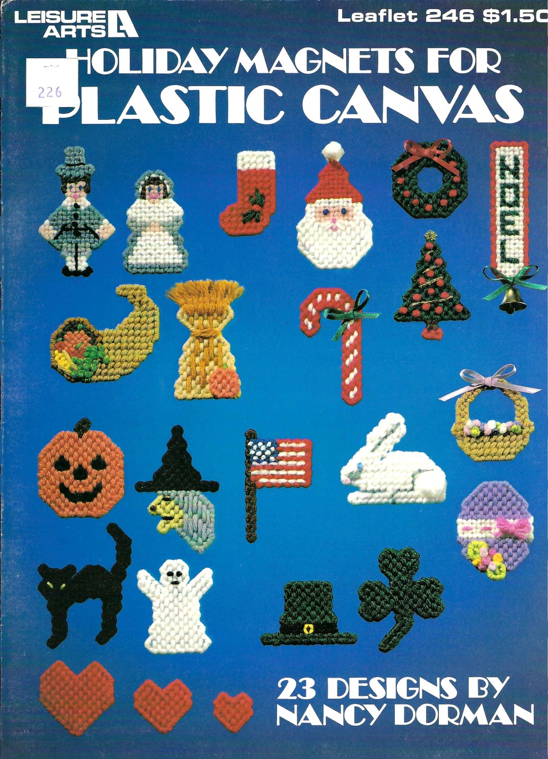 Holiday Magnets Plastic Canvas Pattern Booklet/leisure Arts 246 - Etsy