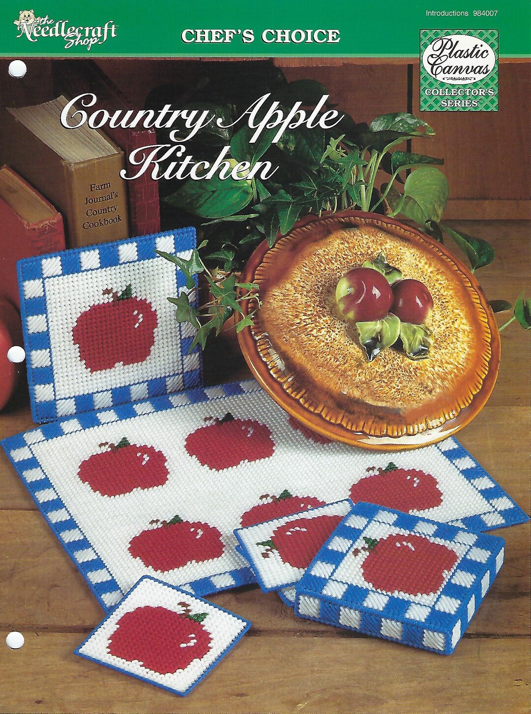 Country Apple Kitchen Plastic Canvas Pattern the Needlecraft Shop - Etsy