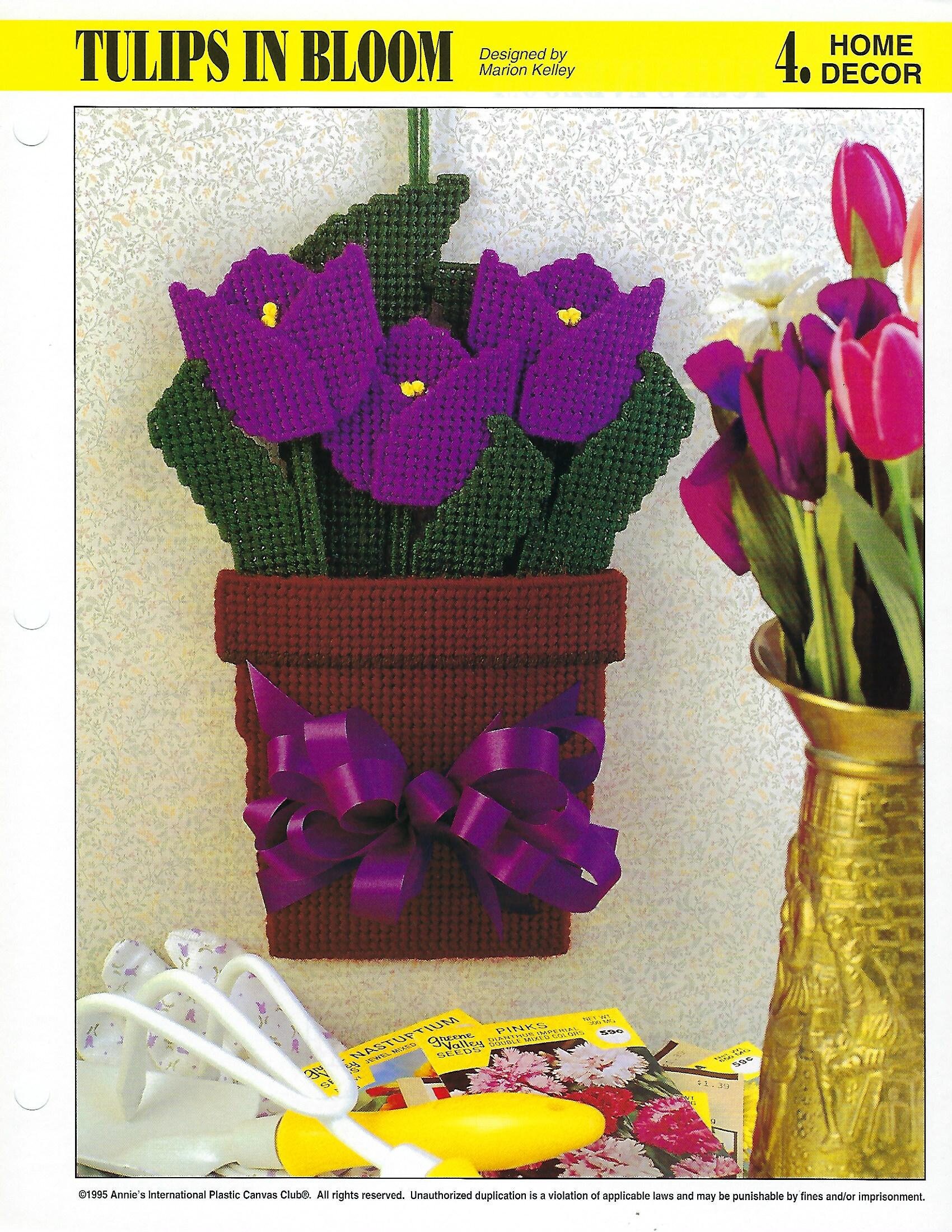 Tulips in Bloom Plastic Canvas Pattern/annie's International Pattern ...