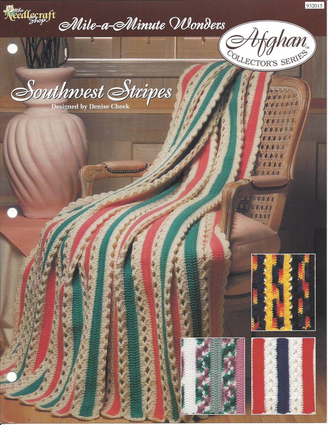 Southwest Stripes Crochet Afghan Pattern/the Needlecraft Shop - Etsy