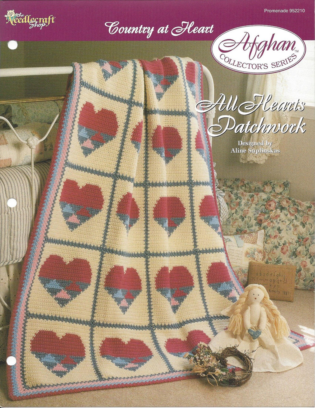 All Hearts Patchwork Crochet Afghan Pattern/The Needlecraft Shop - Etsy ...