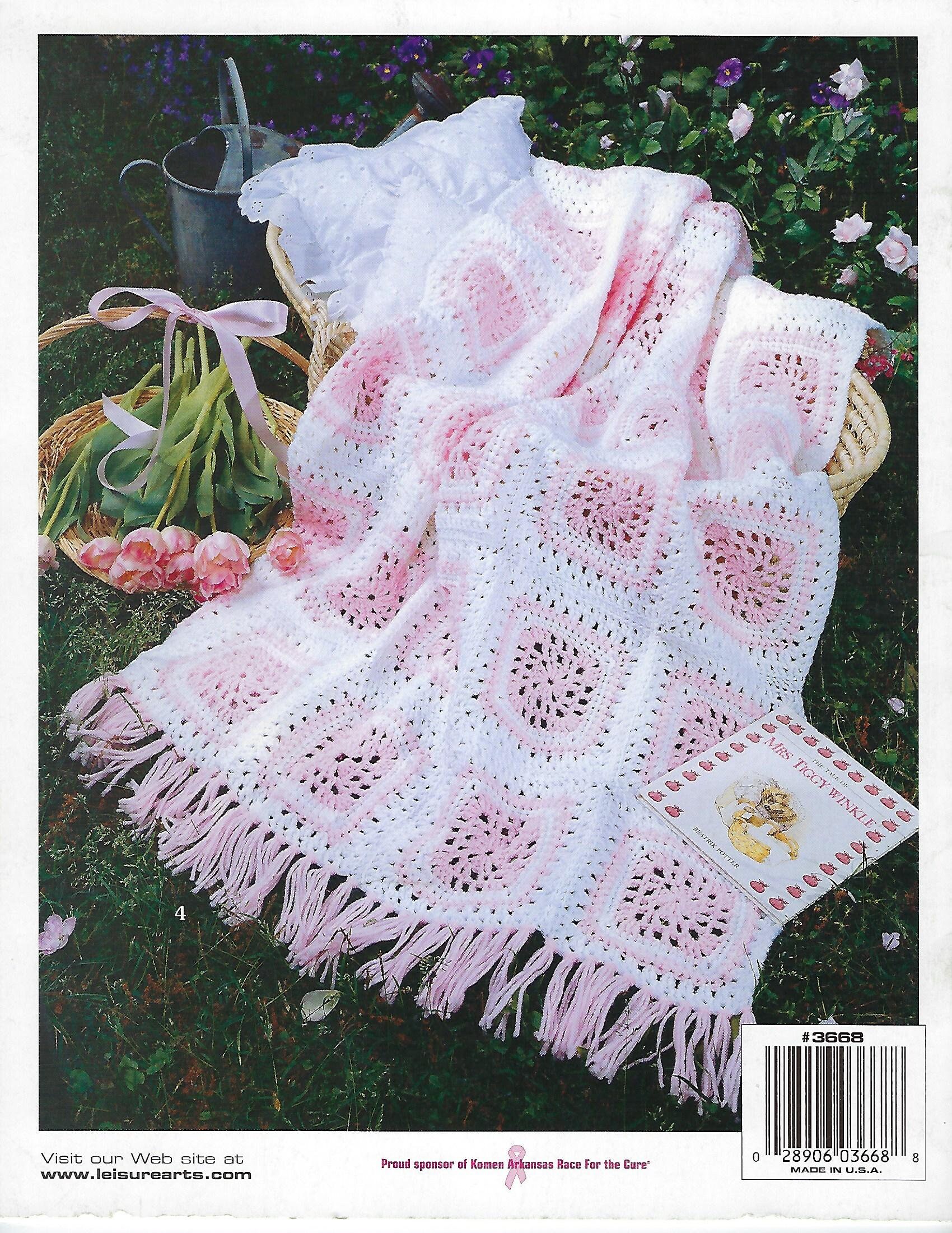 Spring Garden Baby Afghans Crochet Pattern Book Leisure Arts | Etsy