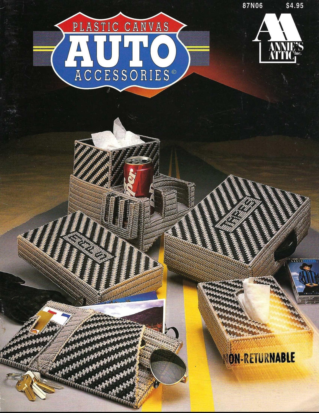 Auto Accessories Plastic Canvas Pattern Book Annie's Attic #87N06 - Etsy
