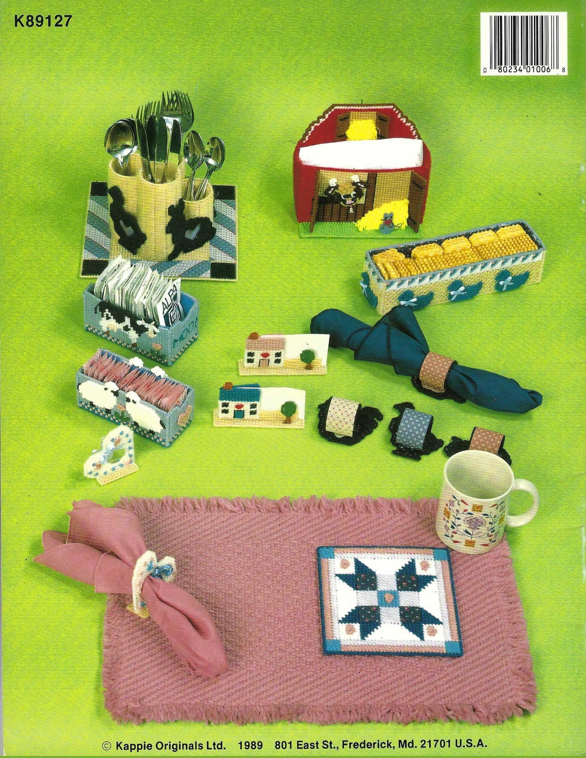 Kitchen Decor Plastic Canvas Pattern Book Kappie Originals - Etsy