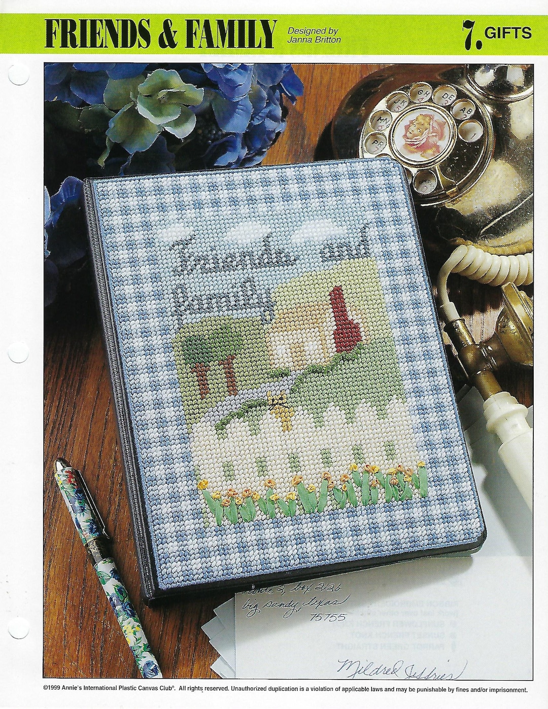 Friends & Family Plastic Canvas Pattern/annie's International Pattern ...