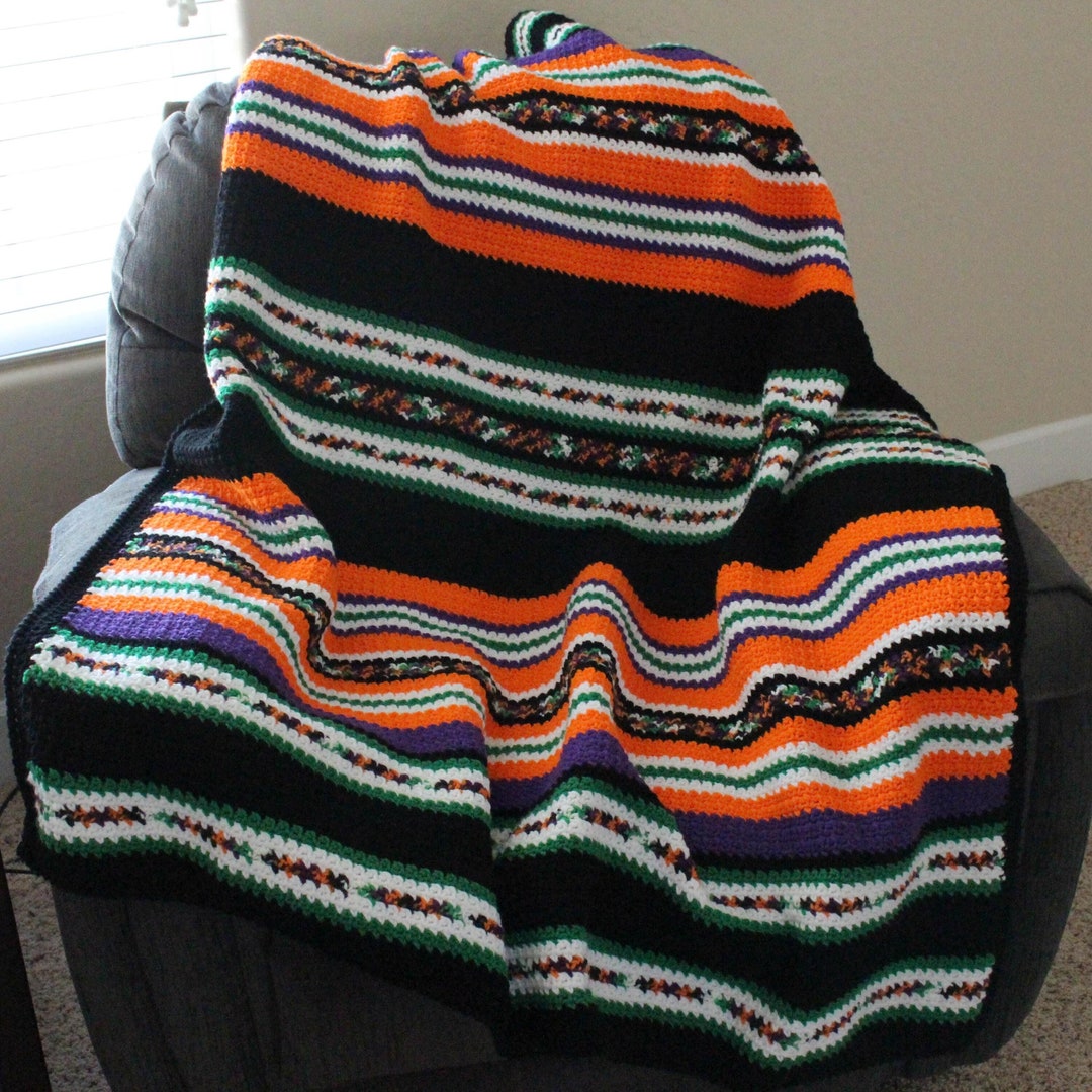 Handmade Halloween Afghan Blanket - Etsy