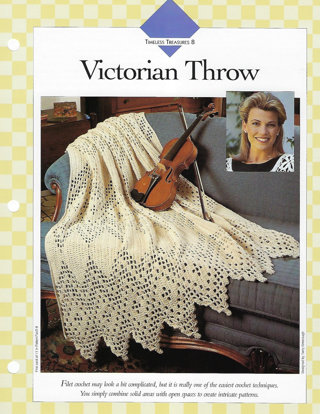 Victorian Throw Crochet Afghan Pattern/vanna's Afghan & Crochet ...