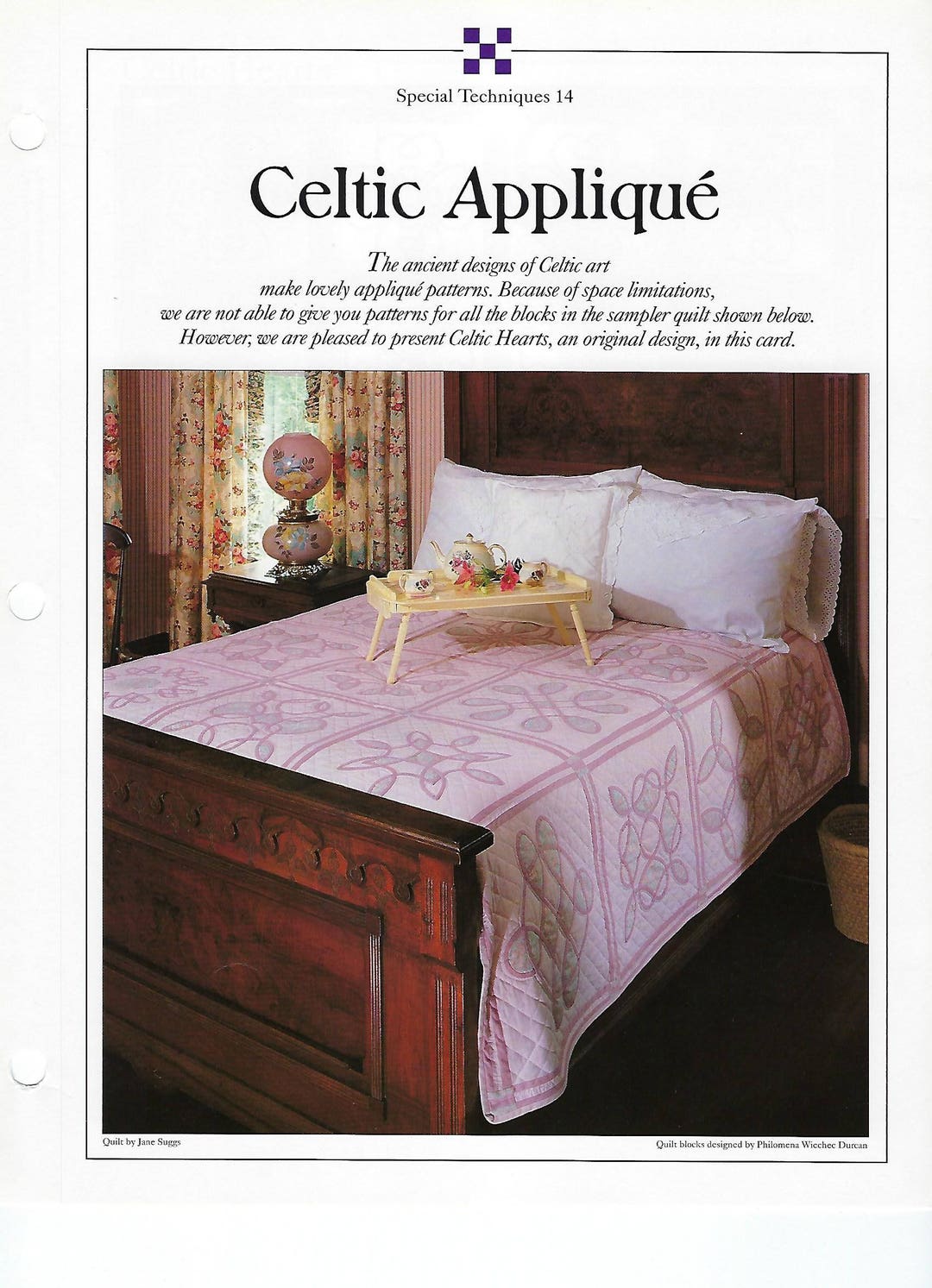 Celtic Applique Quilt Sewing Pattern/best Loved Quilts - Etsy