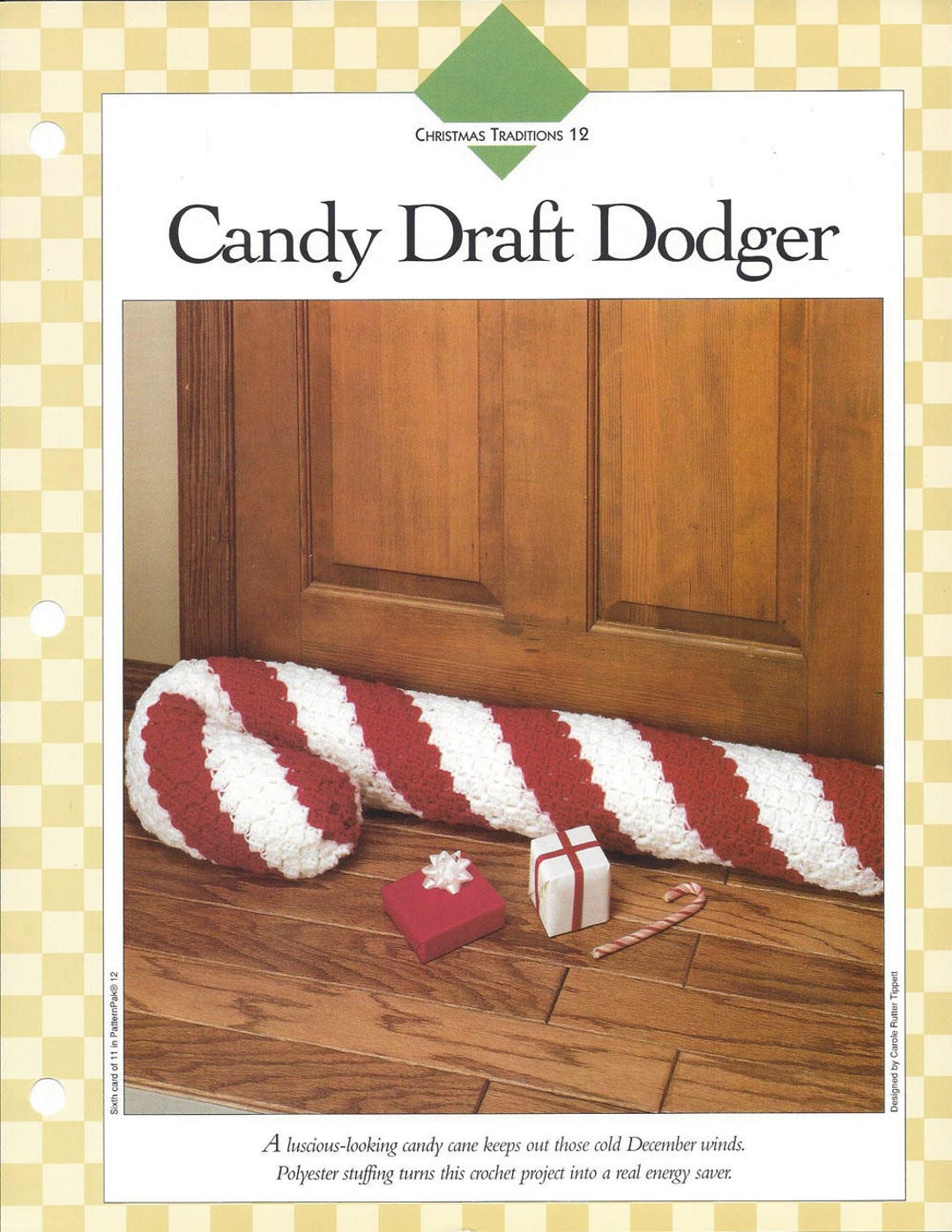 Candy Draft Dodger Crochet Pattern/vanna's Afghan & Crochet Favorites ...