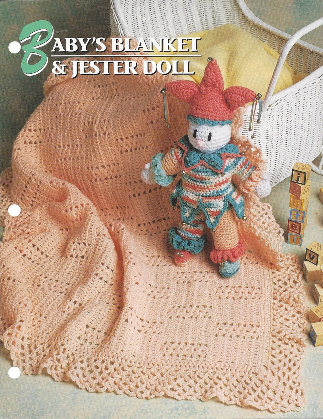 Baby's Blanket & Jester Doll Crochet Pattern/annie's Quilt and Afghan ...