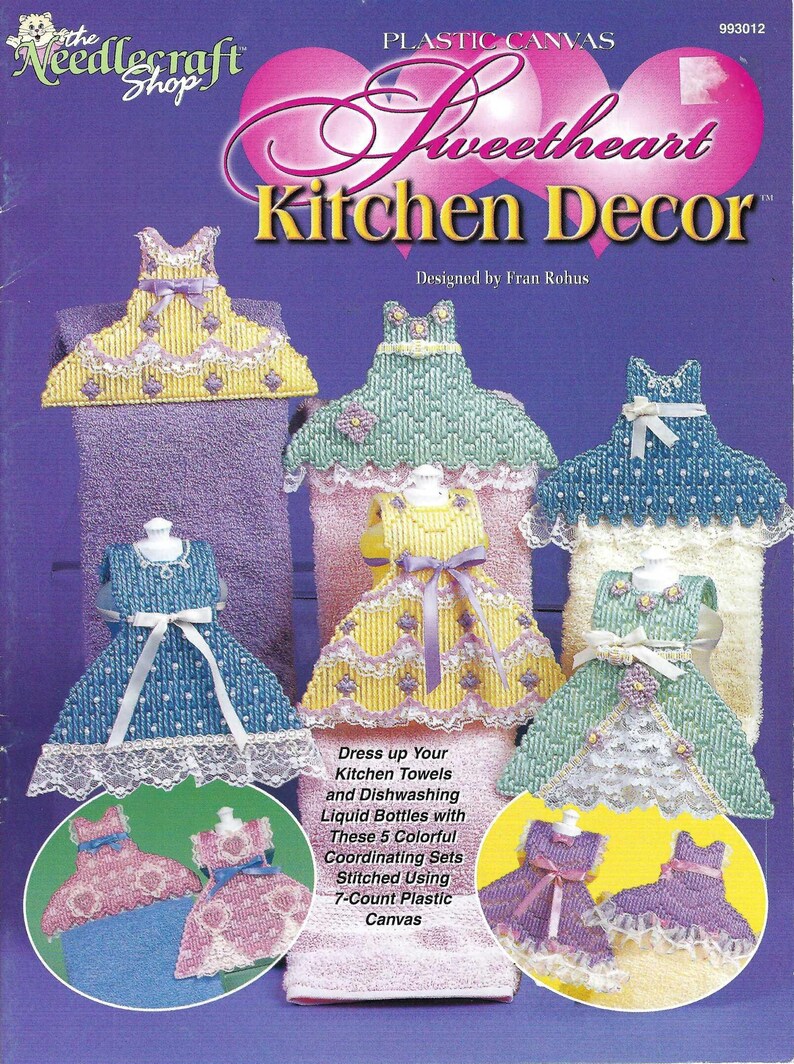 Sweetheart Kitchen Decor Plastic Canvas Pattern Book the - Etsy