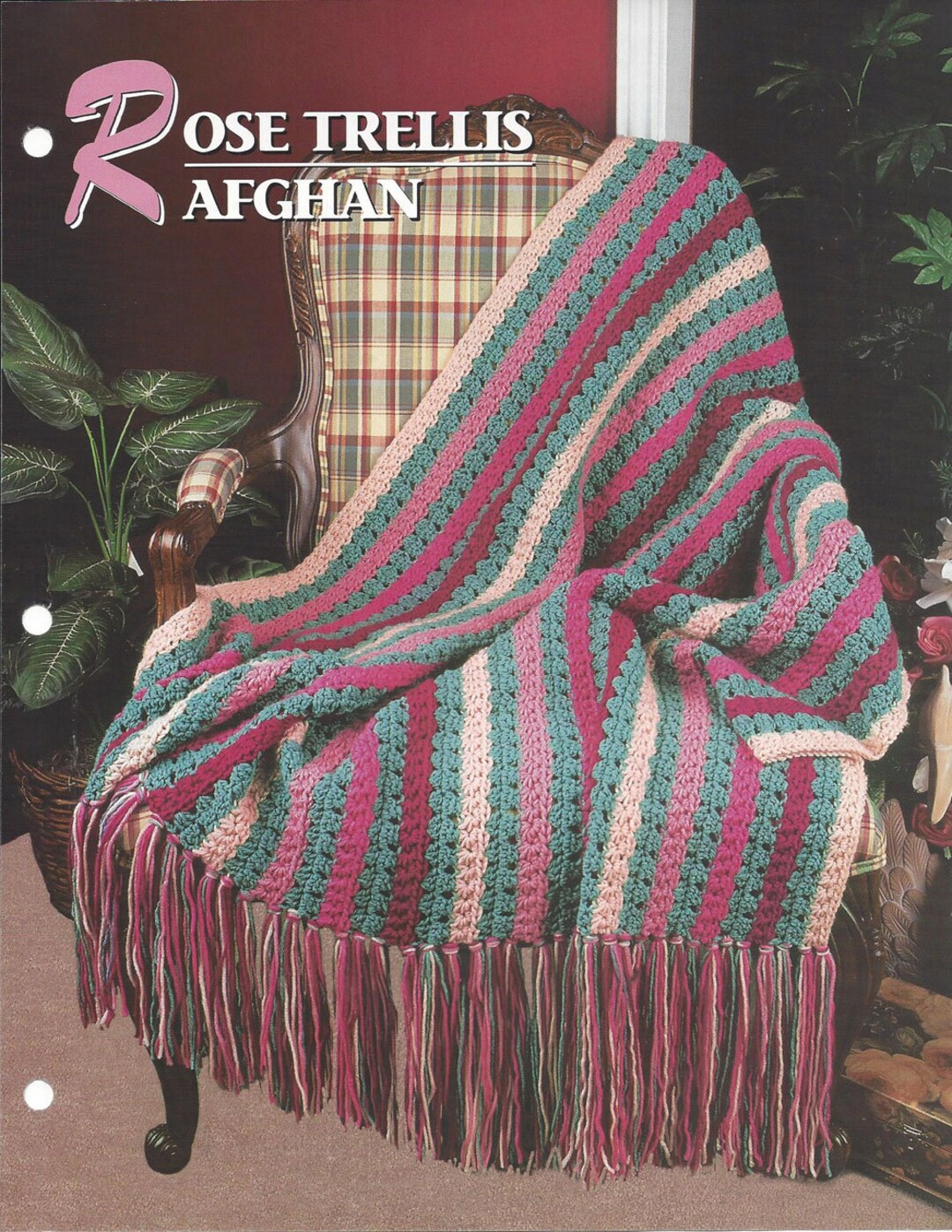 Rose Trellis Afghan Crochet Pattern - Annie's Crochet Quilt & Afghan ...