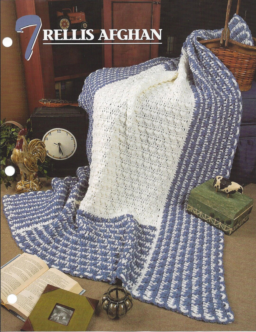 Trellis Afghan Crochet Afghan Pattern/annie's Crochet Quilt & Afghan ...