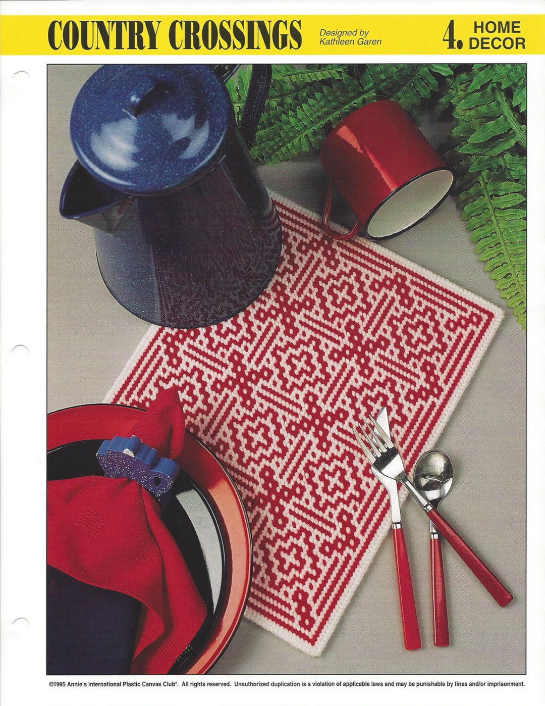Country Crossings Plastic Canvas Pattern/annie's International Plastic ...