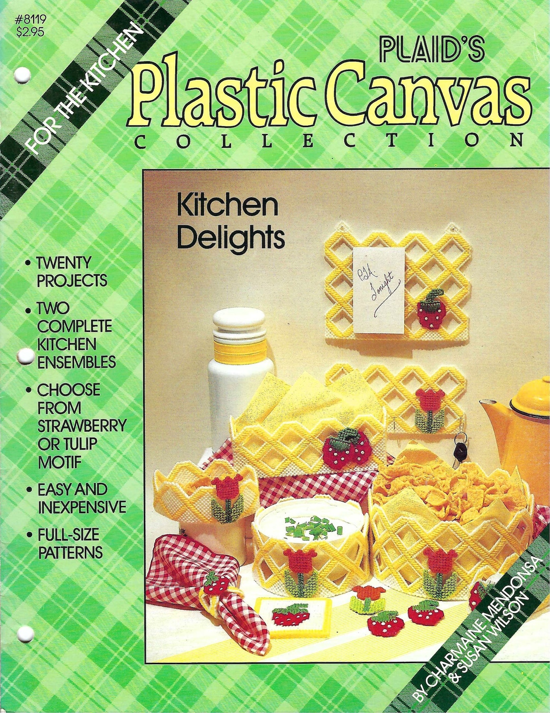 Kitchen Delights Plastic Canvas Pattern Book/plaid #8119 - Etsy